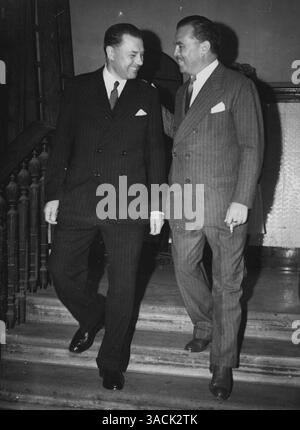 Butlins Annual Shareholders Meeting. Mr. Billy Butlin arriving with R.V ...