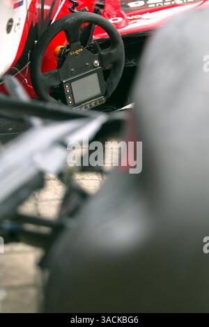The damaged Carlin Motorsport car of Alvaro Parente (POR)..50th Formula ...