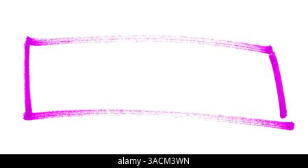 Hand-painted sketch: Messy rectangle, frame, square or border with ...