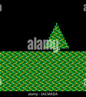 Colorful background of Christmas pattern made with Pixel Art. Funny ...