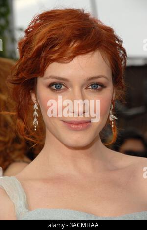 Actress CHRISTINA HENDRICKS arriving at the 14th Annual Screen Actors ...
