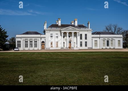 Queen Anne style, Hyland House, Hyland Park, Chelmsford, Essex Stock ...