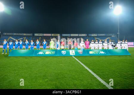 Cesena Team lined up before the Serie B 2025-2026 match day 6 between ...