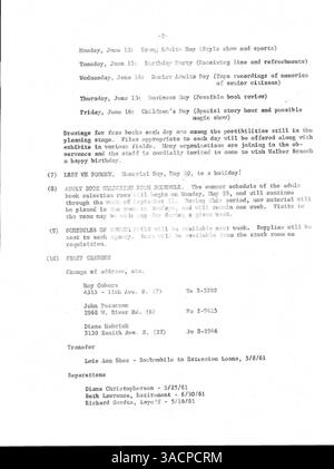 The 1961 Minneapolis Public Library bulletin for staff, providing ...