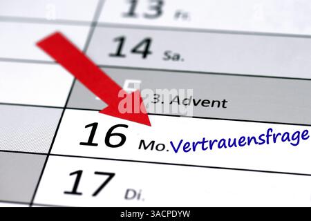 Vote Of Confidence In The Bundestag Stock Photo - Alamy