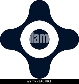 Abstract Black and White Morph Halftone Dot Pattern Background with ...