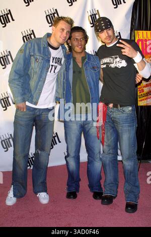 Devin Lima, Brad Fischetti and Rich Cronin of the pop band LFO at the ...