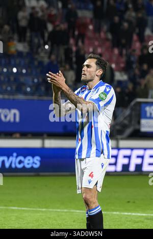 HEERENVEEN - (l) Sam Kersten of SC Heerenveen celebrates victory with ...