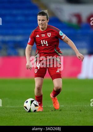 Wales' Hayley Ladd during the UEFA Women's Nations League, League A ...