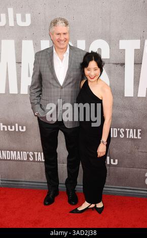 HOLLYWOOD, CALIFORNIA - APRIL 02: Eric Balfour and Erin Chiamulon ...