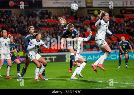 Klara Buhl of Germany and Janina Minge of Germany during UEFA Women's ...