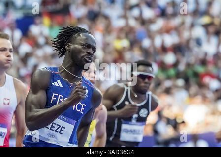 Ryan Zeze of France during the Men's 4x100 Metres Relay during World ...
