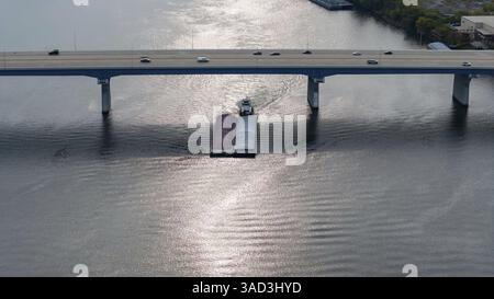 An aerial view of Chattanooga showcases the city's location along the ...