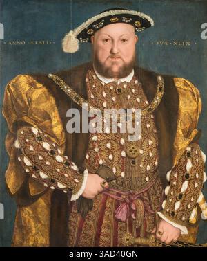 Rome. Italy. Portrait of King Henry VIII by Hans Holbein the Younger ...