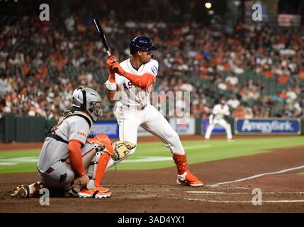 Houston Astros' Cam Smith (11) celebrates with Jose Altuve (27) after ...