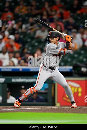 San Francisco Giants' Jung Hoo Lee bats during the second inning of a ...