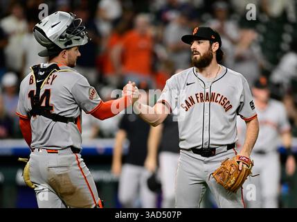San Francisco Giants' Patrick Bailey in action during the baseball game ...