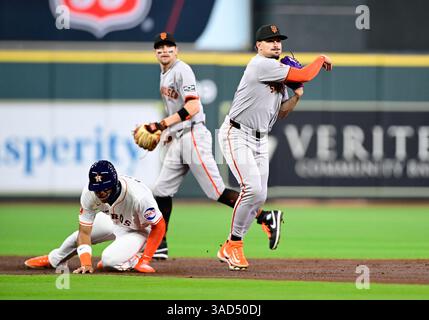 San Francisco Giants' Christian Koss during a baseball game against the ...