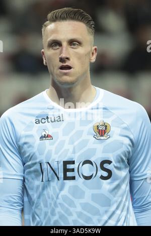 Nice goalkeeper Marcin Bulka during the French championship Ligue 1 ...