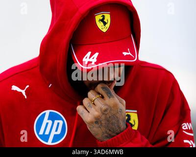 HAMILTON Lewis (gbr), Scuderia Ferrari SF-25, portrait during the 2025 ...