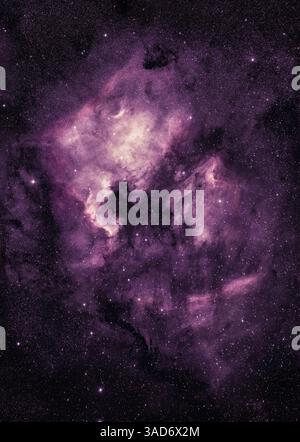 Purple nebula in outer space. Elements of this image furnished by NASA ...