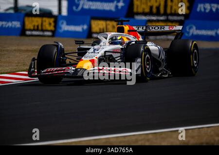 Racing Bulls drivers Isack Hadjar and Liam Lawson on action during free ...