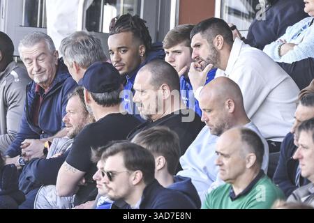 Gent's Max Dean and Gent's Stefan Mitrovic celebrate during a team ...