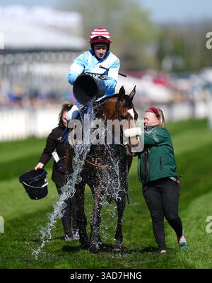 Jockey Stan Sheppard after winning the Unibet Veterans' Handicap Chase ...