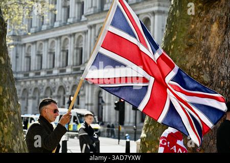 Two Tier Policing Protest opposite Downing Street, London, UK Stock ...