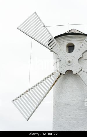 Holidaymakers at the Muhlenbake, the landmark of Swinoujscie on the ...