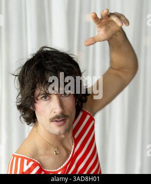 AMSTERDAM - Go-Jo (Marty Zambotto) from Australia during a media moment ...