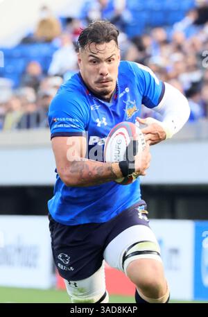 Ben Gunter (Wild Knights), APRIL 11, 2025 - Rugby : 2024-25 Japan Rugby ...