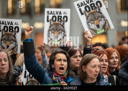 Demonstration against the new Hunting Law of the Community of Madrid ...