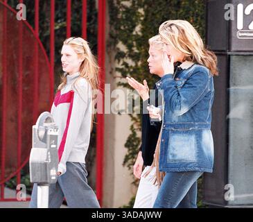 Rachel Hunter shopping in Beverly Hills while carrying a large black ...