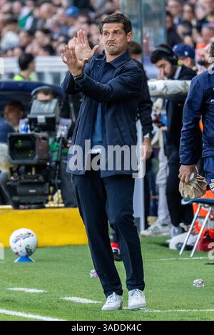 Cristian Chivu, head coach of FC Internazionale, gestures during the ...