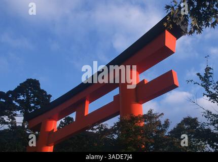 Nov 01, 2000; Tokyo, Japan; A Japanese gateway to a Shrine (Torii) in ...