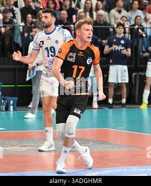 Leonard Graven (6, VfB Friedrichshafen); Volleyball Bundesliga ...