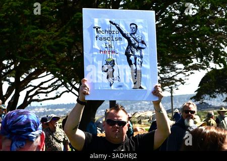 Hands Off rally against the Trump Administration and Elon Musk's DOGE ...