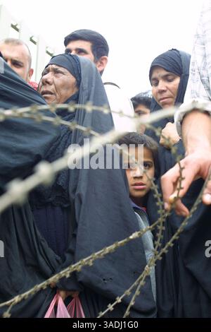 Apr 00, 2004; Tikrit, IRAQ; U.S. Marines question Iraqis in Tikrit ...