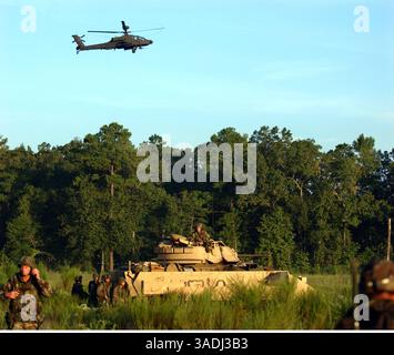 Sep 01, 2004; Fort Stewart, GA, USA; A member of the Army's 3rd ...