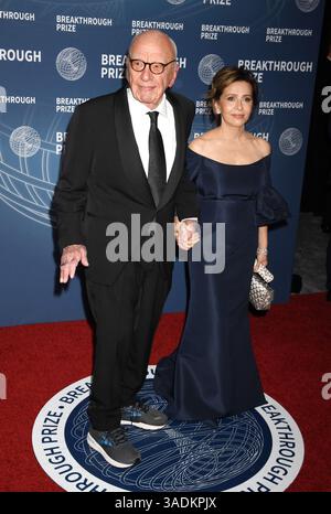 SANTA MONICA, CA - APR 5: Rupert Murdoch, Elena Zhukova at the 11th ...