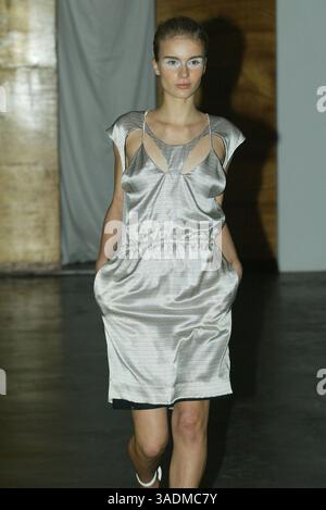 Model on the runway at the MARY PING Spring/Summer 2004 Fashion Show ...