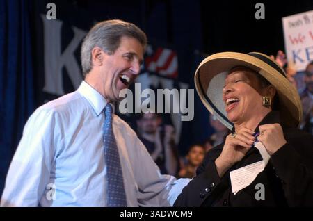 Feb 22, 2004; Atlanta, GA, USA; Senator JOHN KERRY at the Coca Cola ...