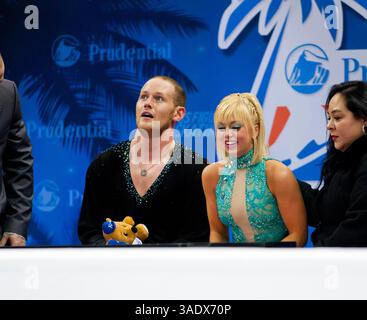 US' Caydee Denney and John Coughlin perform during their Pairs Short ...