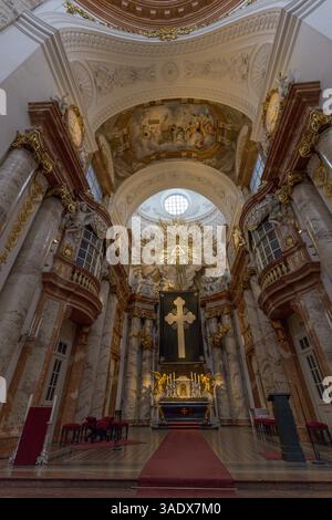 The Karlskirche (German for St. Charles's Church), Karlsplatz, Vienna ...