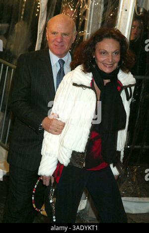 Barry Diller and Diane Von Fuerstenberg arriving at the Vanity Fair ...