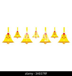 Wedding Decorative bells illustration Stock Vector Image & Art - Alamy
