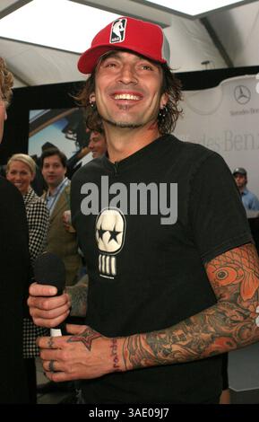 Singer TOMMY LEE @ at the Spring/Summer 2004 NY Fashion Week held ...
