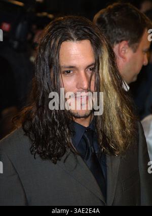 Mar 29, 2001; Los Angeles, CA, USA; Actor JOHNNY DEPP @ the premiere of ...