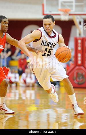 March 3, 2012: Harvard Crimson guard Christian Webster (15) scans the ...